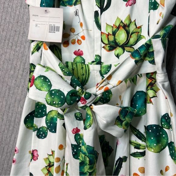 Modcloth | Dresses | Modcloth Ixia Pinup Rockabilly Cactus Succulent ...